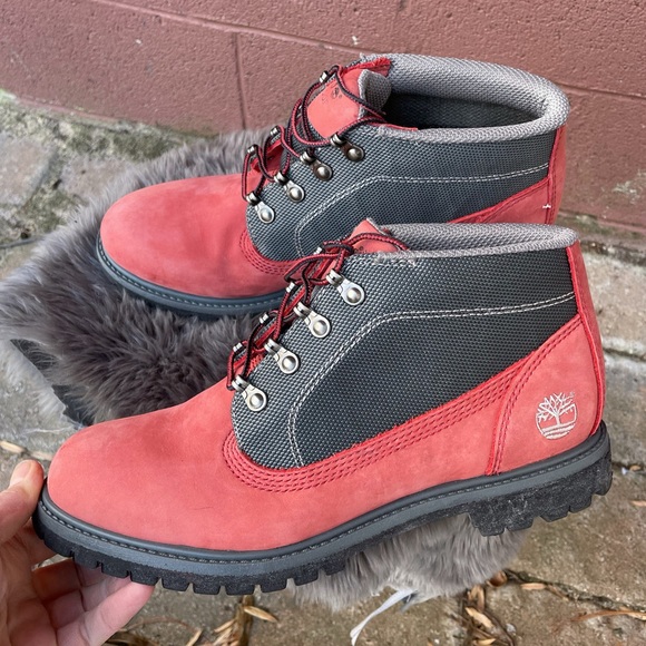 Timberland | Shoes | Timberland Red Waterproof Boots Size Womens | Poshmark